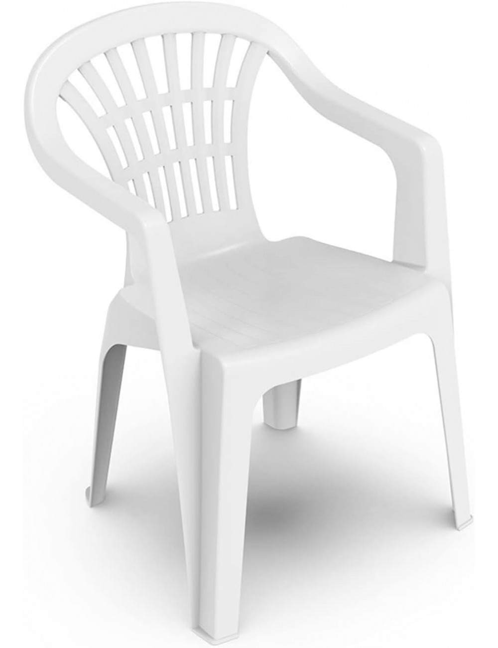 Silla de Plástico Monoblock, Color Blanco