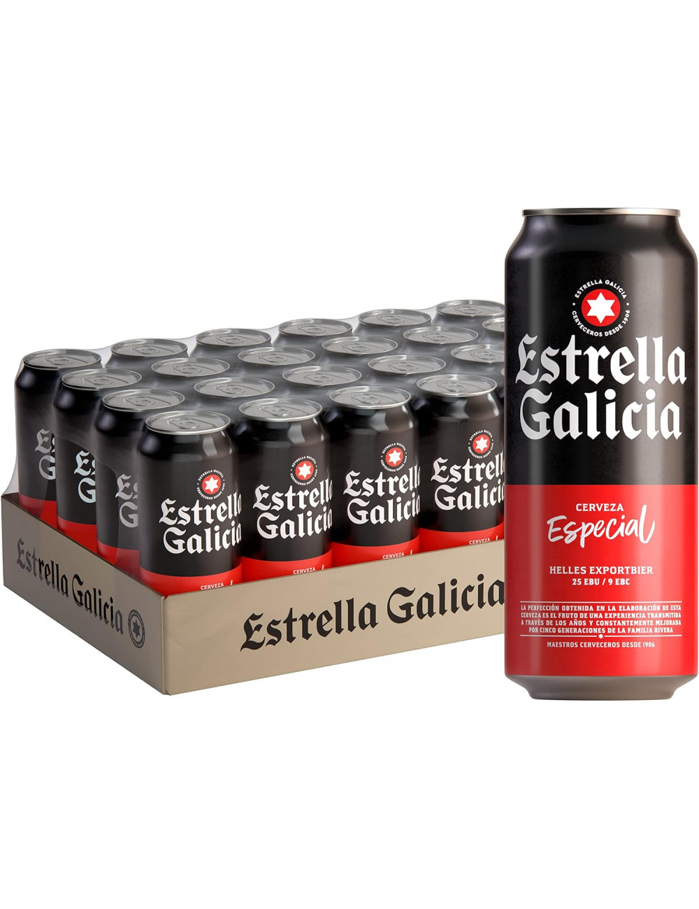 Estrella Galicia Especial, Cerveza Lager Especial, 5,5% Volumen de ...